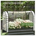 Raised Garden Bed with Legs & Cover, Metal Elevated Planter Box, 41.75 ...