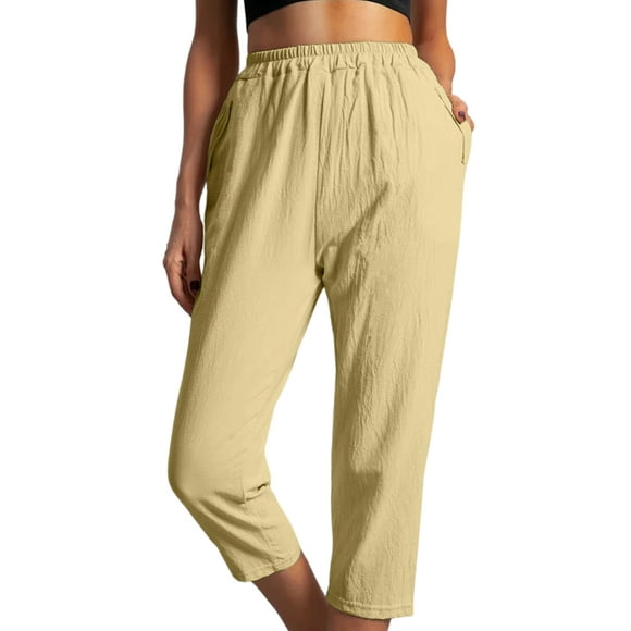 elastic waist capris