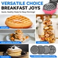 Mailand 4-in-1 Small Waffle Maker, Waffle Iron Mini with Removable ...