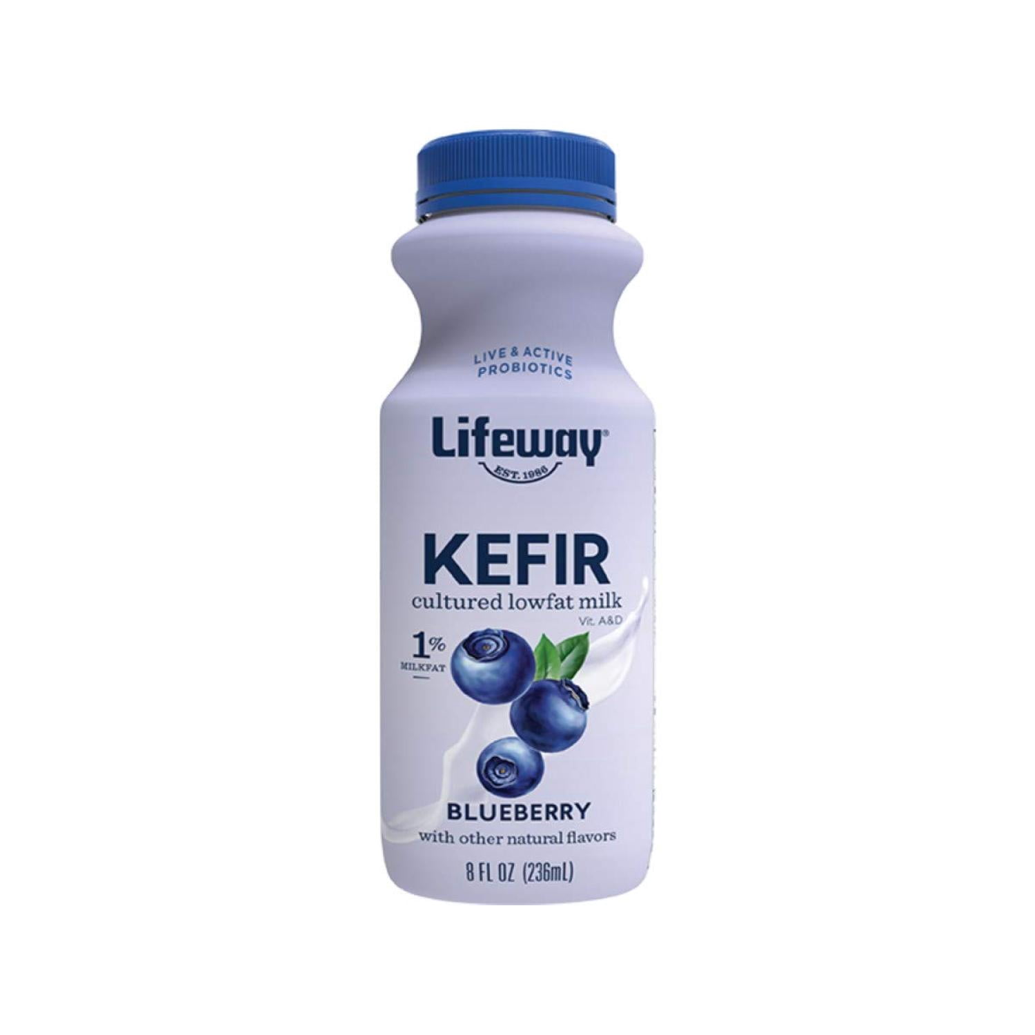 Lifeway Probiotic Low Fat Blueberry Kefir, 8 Ounce -- 6 per case ...