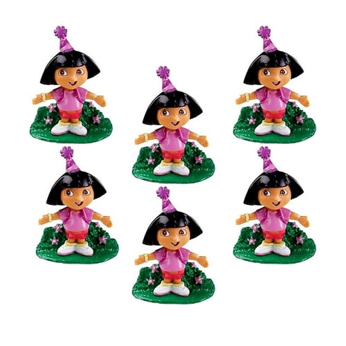 Dora the Explorer Plastic Cupcake Toppers (6ct) - Walmart.com