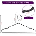 100 Pack Metal Wire Hangers with 10 Clothes Pins, 16.5" Ultra Thin ...
