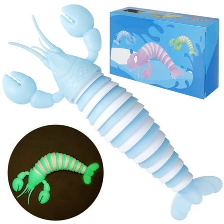 Lieonvis Lobster Fidget Toy 3D Printed Articulated Sensory Lobster ...