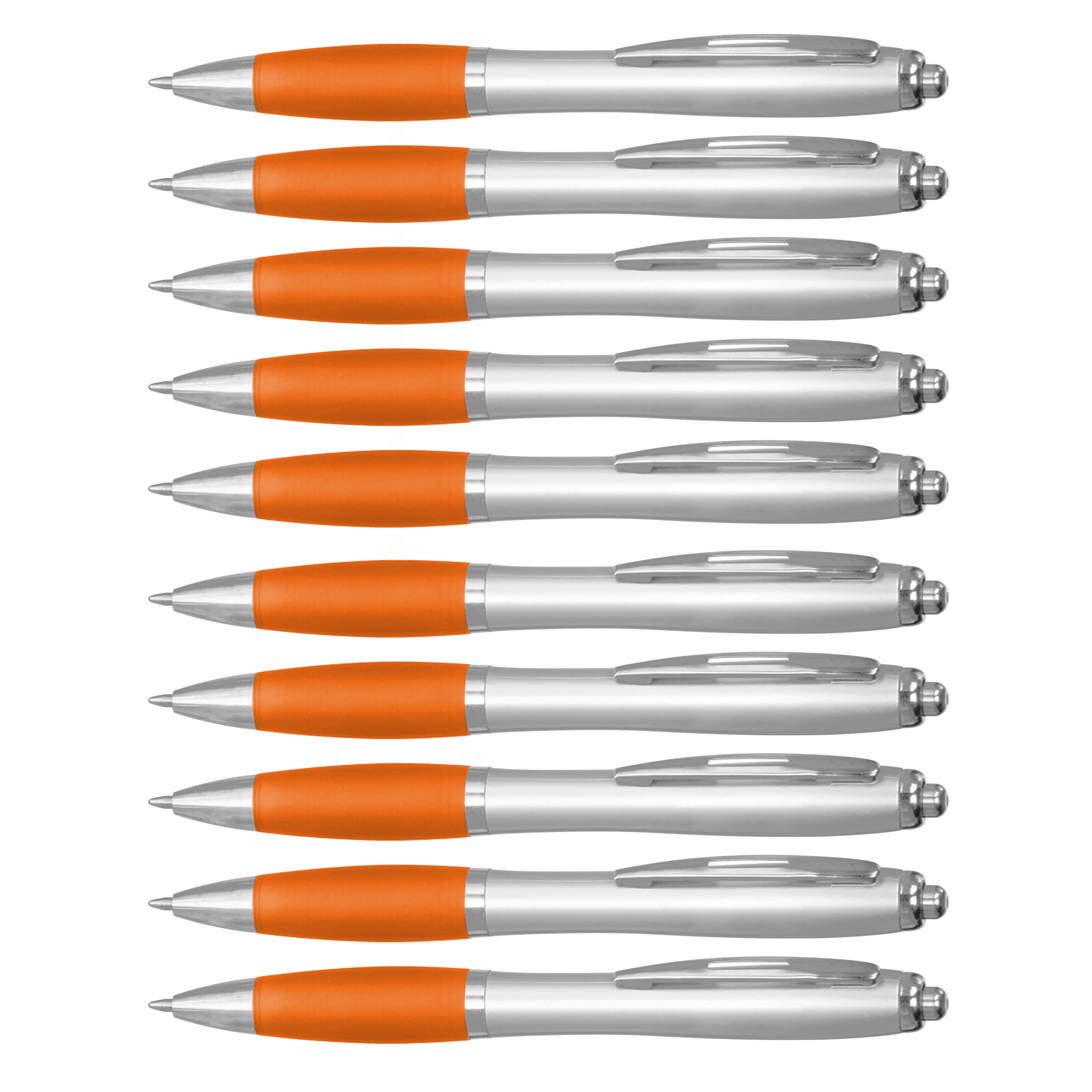 Ballpoint Pens With Rubber Grip, 10 pack, Black Ink Writing Pens in ...
