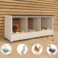 Chicken Nesting Box, 3 Holes Wooden Nesting Box, Hens-Wall Mounted or ...