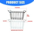 2 Pieces Metal Meshes Freezer Storage Bins Rustproof Wire Baskets for ...