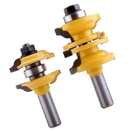 2-part carpenter inserts, milling cutter groove router bit set, 12.7mm ...