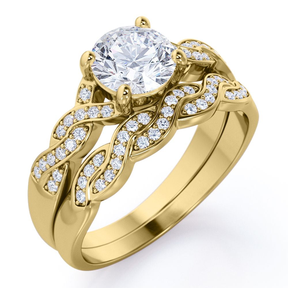 Click here for Jeenmata 1.25 Carat Round Cut Moissanite Wedding S... prices