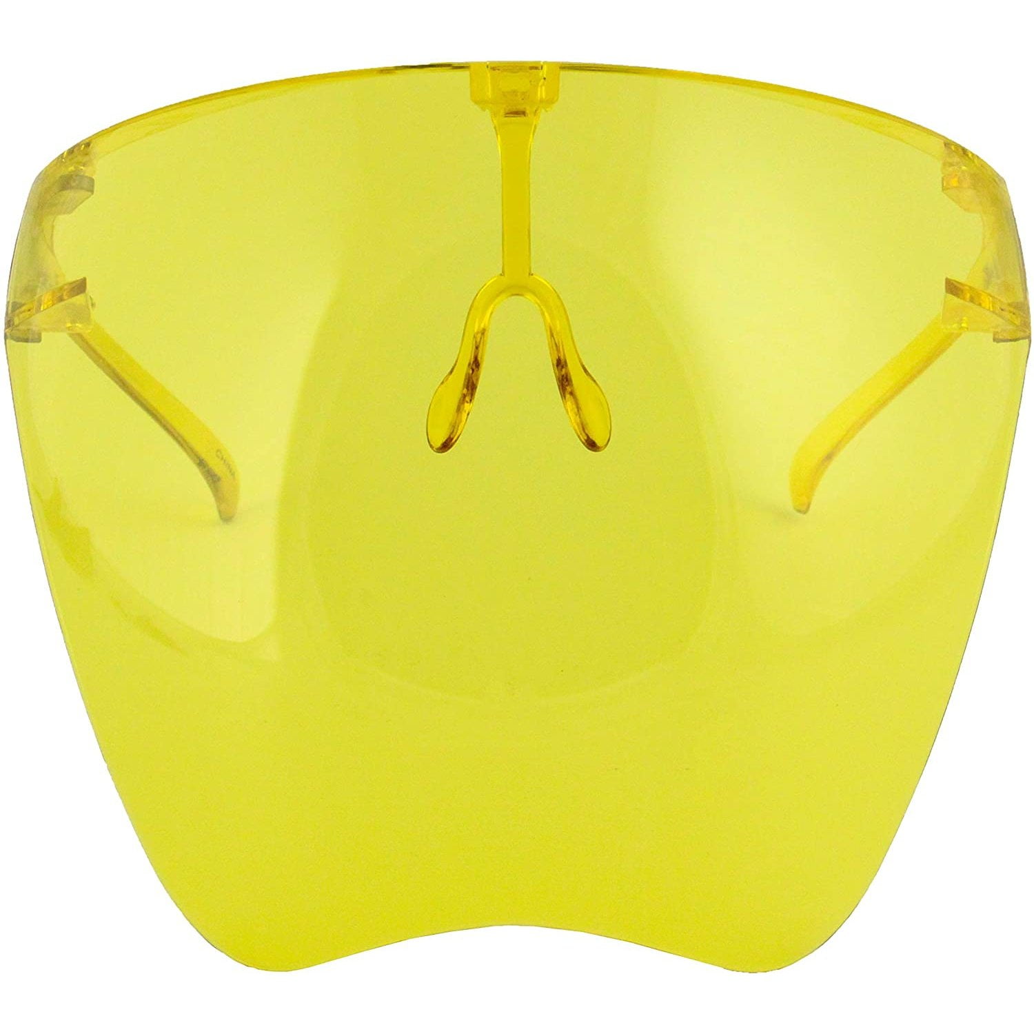 Futuristic Face Shield Mirrored Visor Sunglasses - Walmart.com