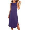 Akafmk Tshirt Nightgowns for Women Casual Pajamas Dress Crew Neck ...