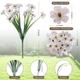 24 White Artificial Flowers For Outdoors/indoors Indoor Outside Garden ...