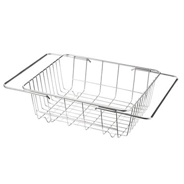 Sterilite 2-piece Large Sink Set Dish Rack Drainer, White 18 3/4" L x ...