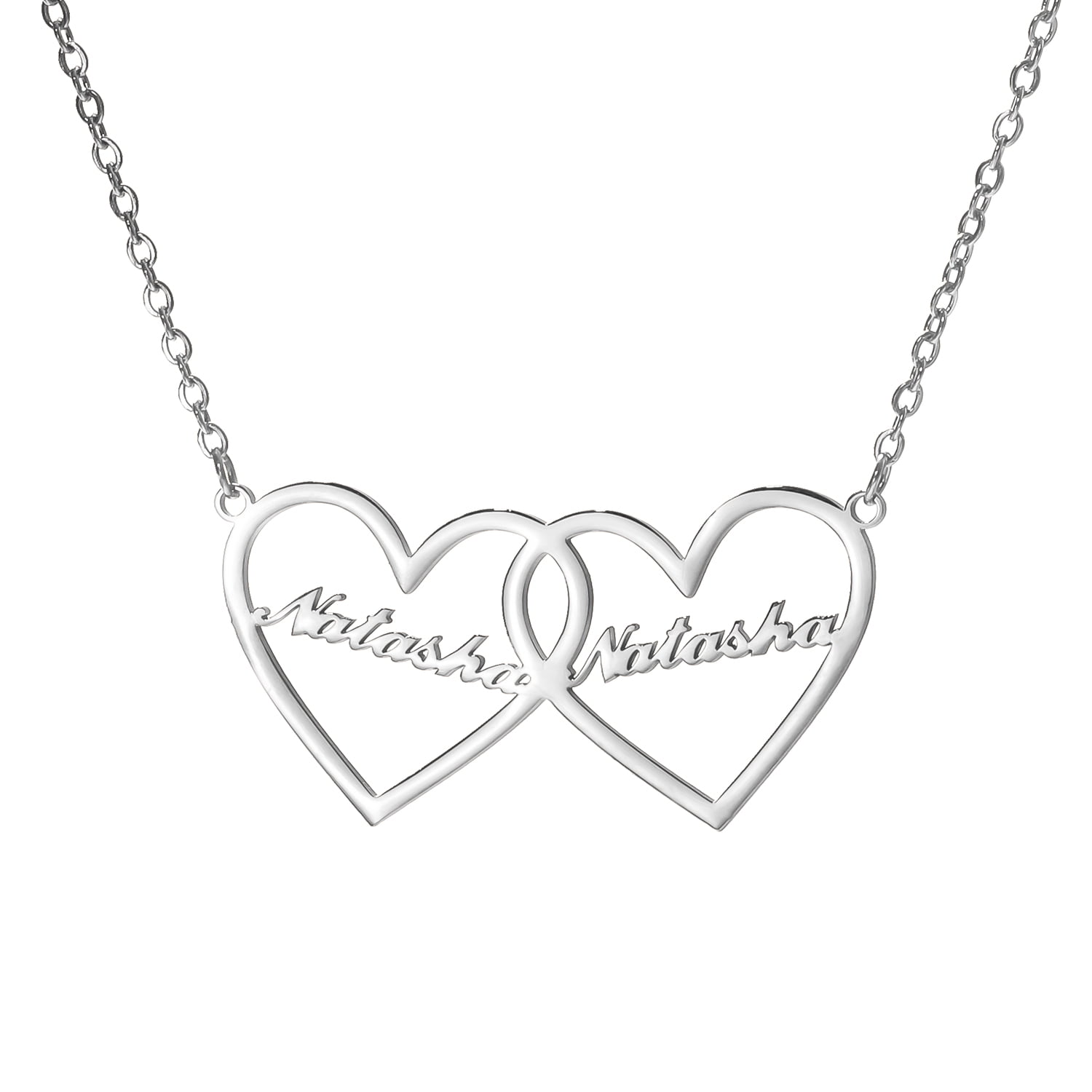 Vakki 18k Gold Plated Personalized Name Pendant Necklace Customized Any