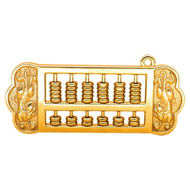 Guardurnaity Colgante de llave, accesorios de adorno de ábaco, rollos de latón, baratija de ...
