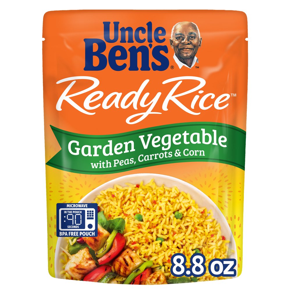 Uncle Ben's Ready Rice Garden Vegetable Rice, 8.8 oz - Walmart.com ...