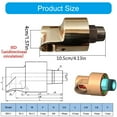 High Speed Brass Rotary Joint for Cooling Water Right Handed Thread ...