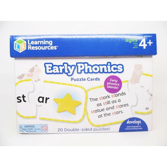 Learning Resources ABC Puzzle Cards, Kindergarten Readniness, Boys ...
