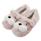 Comfies Womens Yellow Labrador Dog Slippers - Sherpa Lined Animal Print ...