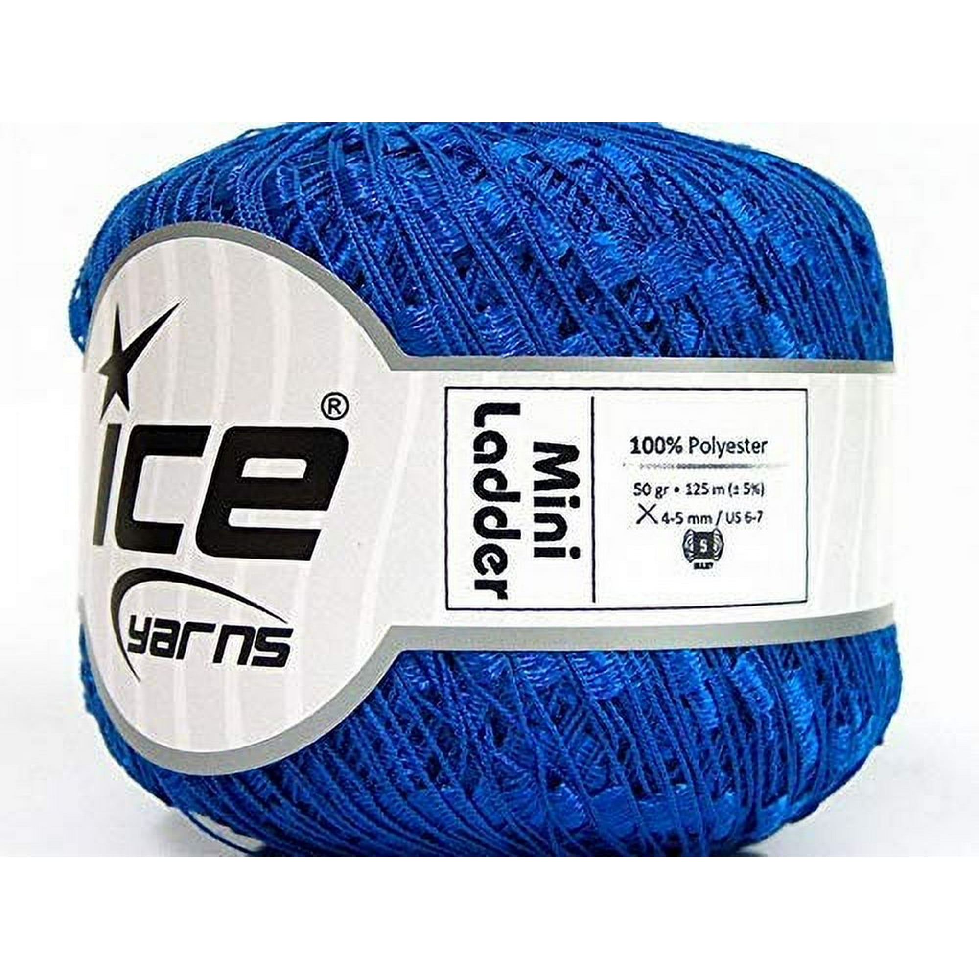 Click here for Ice Yarns Blue Mini Ladder Ribbon Yarn - 50 Gram 1... prices