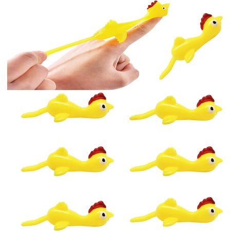 IGUOHAO Rubber Chicken Slingshot, Novelty Chicken Fidget Toy Flick ...