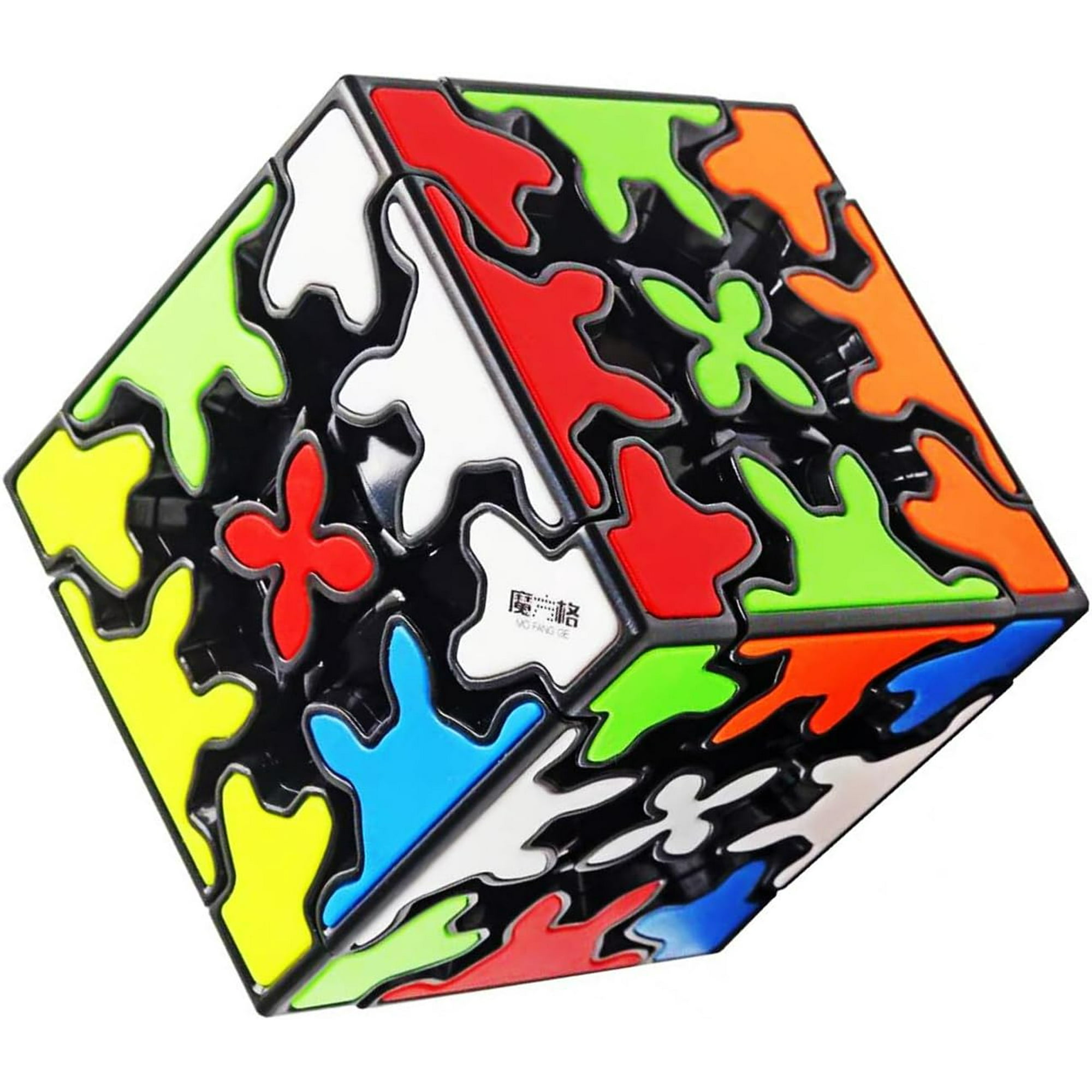 Click here for Flafree 3x3 Gear Cube Speed Cube Black With Tiles... prices