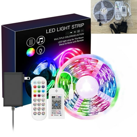 LED strip, 20M Bluetooth LED strip RGB 5050 12V, is controlled by APP ...