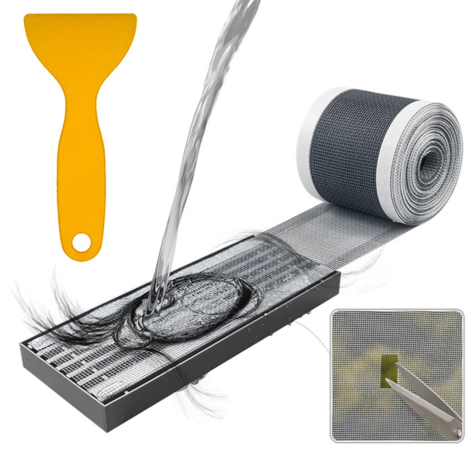 1 Roll Shower Drain Sticker Disposable Self-adhesive Anti-clogging ...