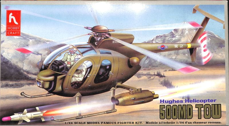 Hobby Craft 1:24 Hughes 500MD Tow Helicopter Plastic Model Kit #HC2701 ...