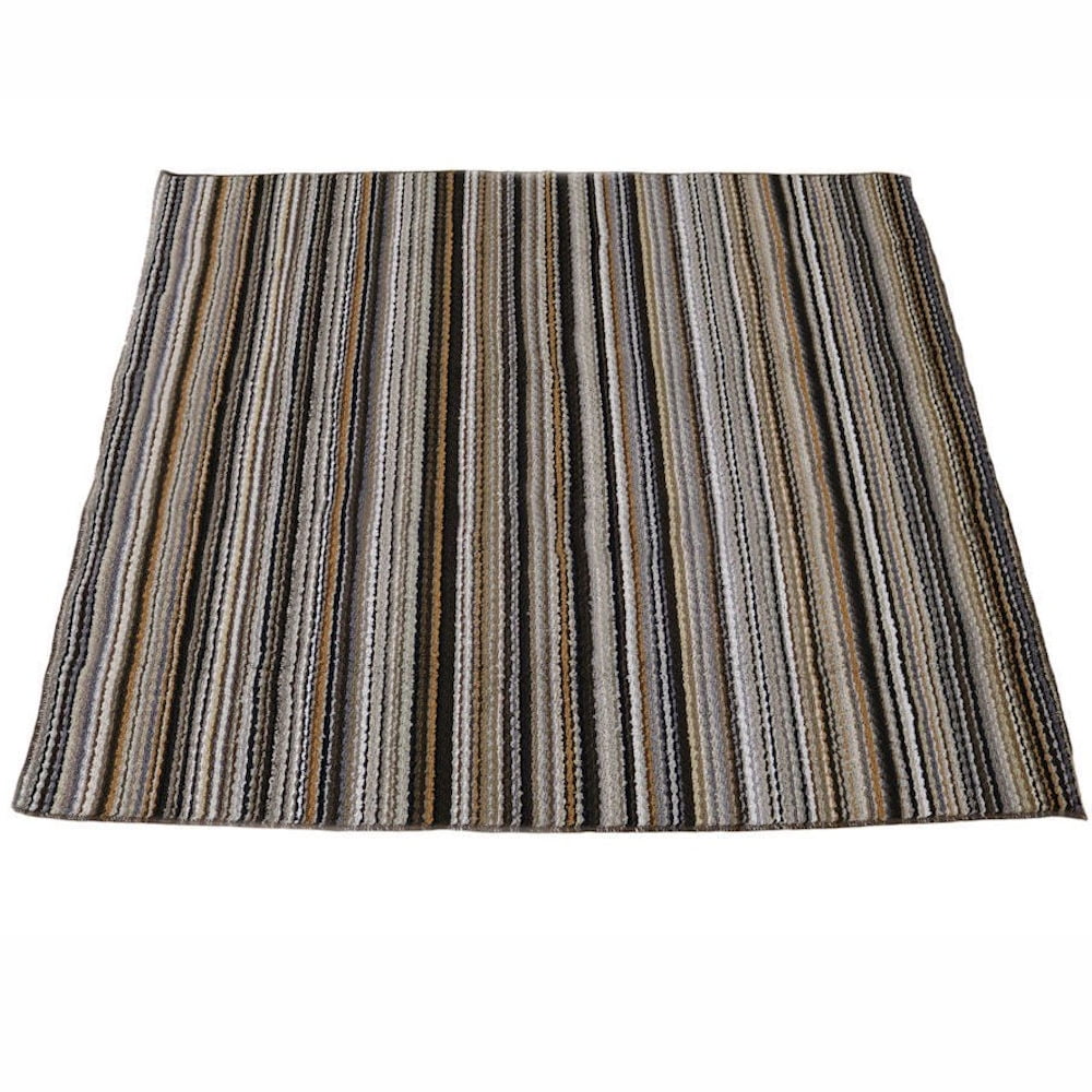 Madison Home Room Size Rug Striped Brown 5 ft. x 6 ft. - Walmart.com