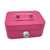 Cash Box with Lock Coin Box Money Saving Box Case Lockable Storage Box ...