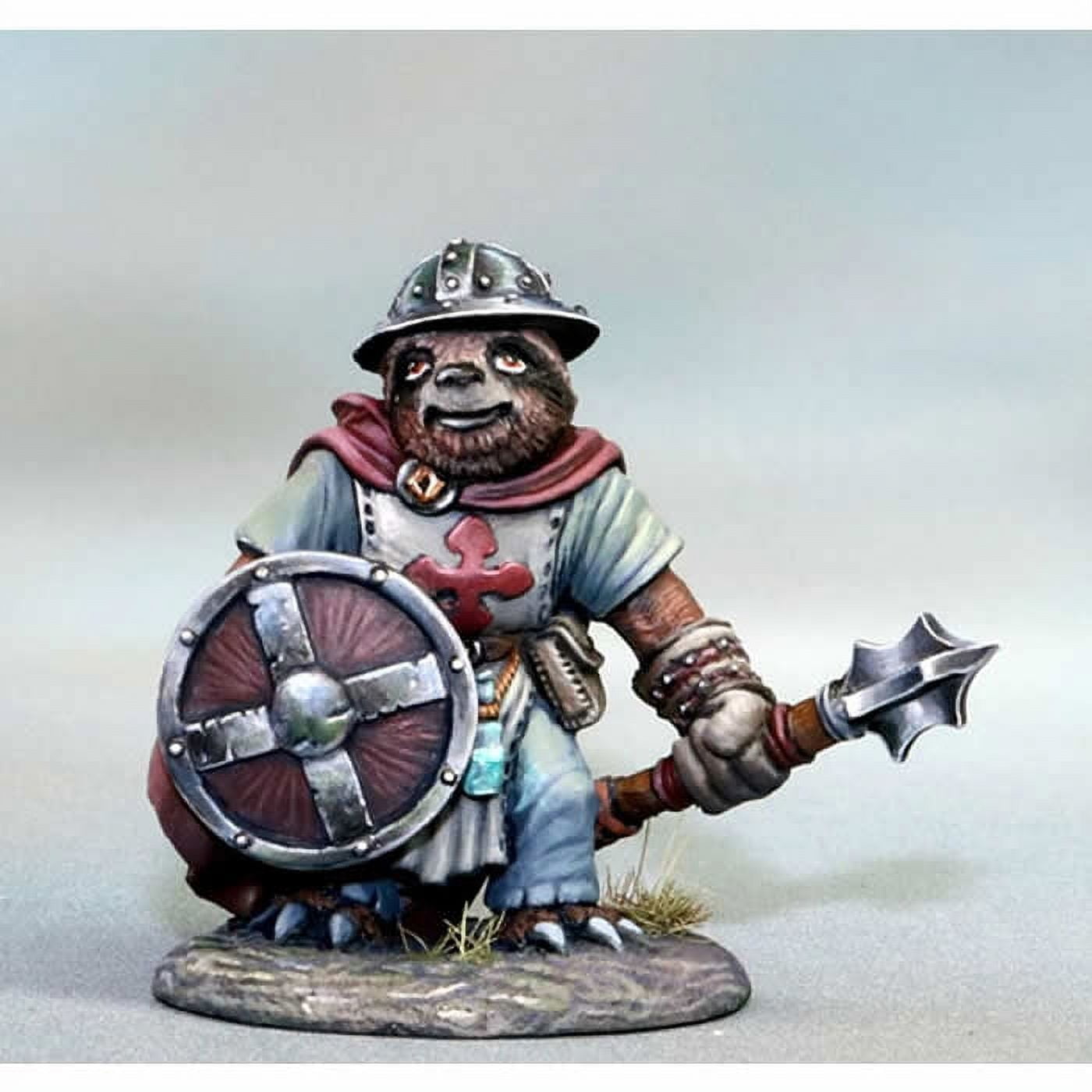 Sloth Cleric With Mace and Shield Miniature Critter Kingdoms Dark Sword ...