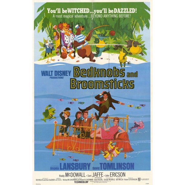 Bedknobs and Broomsticks POSTER (11x17) (1971) - Walmart.com - Walmart.com