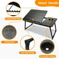 WLRETMCI Foldable Laptop Bed Tray Table, Adjustable, Portable, Anti ...