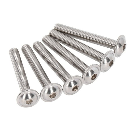 Buttons Heads Socket , Flanged Button Head Screws Wider Bearing Firm A2 ...