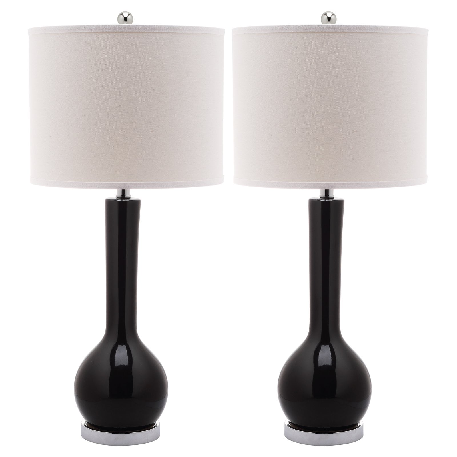 SAFAVIEH Mae Long Neck Table Lamp (Set of 2) | Black | - Walmart.com