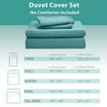 PURE ERA 3pc Duvet Cover Set Jersey Knit T-Shirt Cotton Super Soft 100% ...