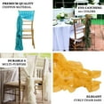 Efavormart Dusty Blue Chiffon Curly Chair Sash - Walmart.com