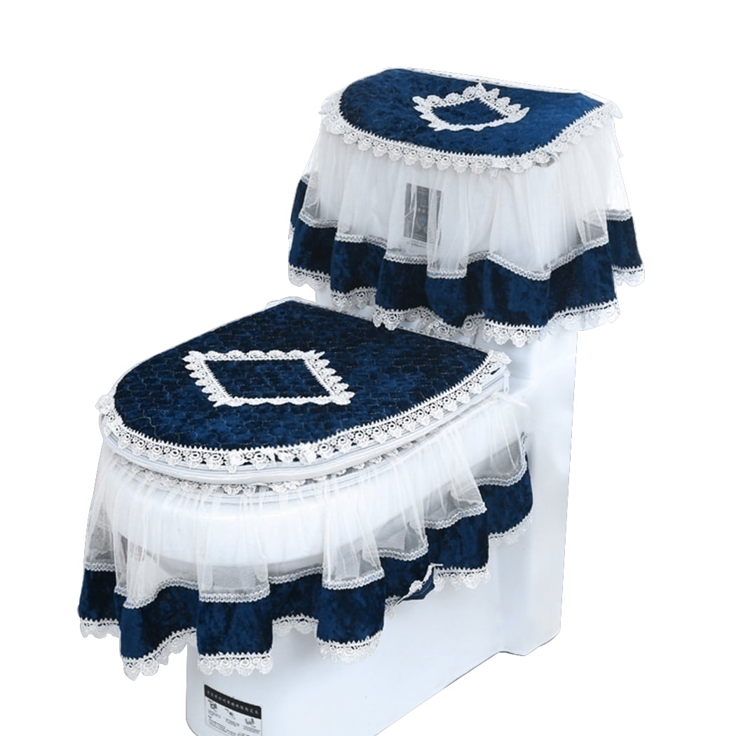 Click here for Coofit 3pcs Toilet Cover Set Elegant Lace Toilet S... prices