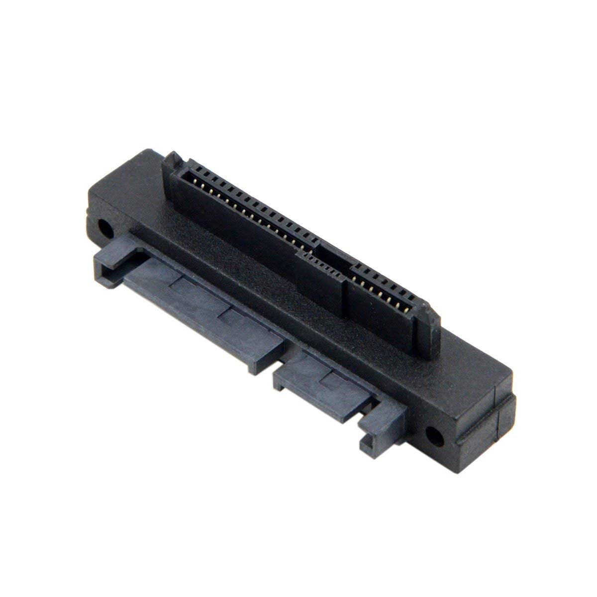 ‌SAS 29 Pin Female to 22 Pin Male Adapter 90 Degree Right Angle ...