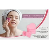 Rejuvv by Fushay: Gentle Exfoliation Facial Sponges, Natural Cellulose ...