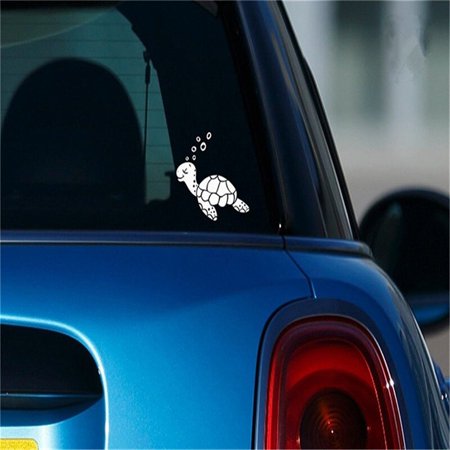 TILIYHELLO Sea Turtles Car Blue Decal Stickers Car Window Bumper Body ...