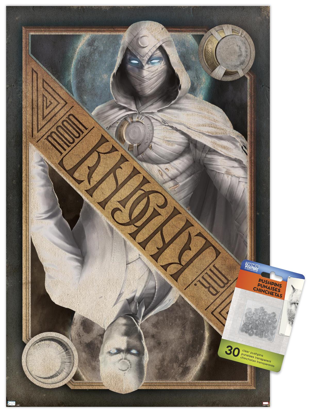 Marvel Moon Knight - Card Wall Poster with Push Pins, 14.725" x 22.375 ...
