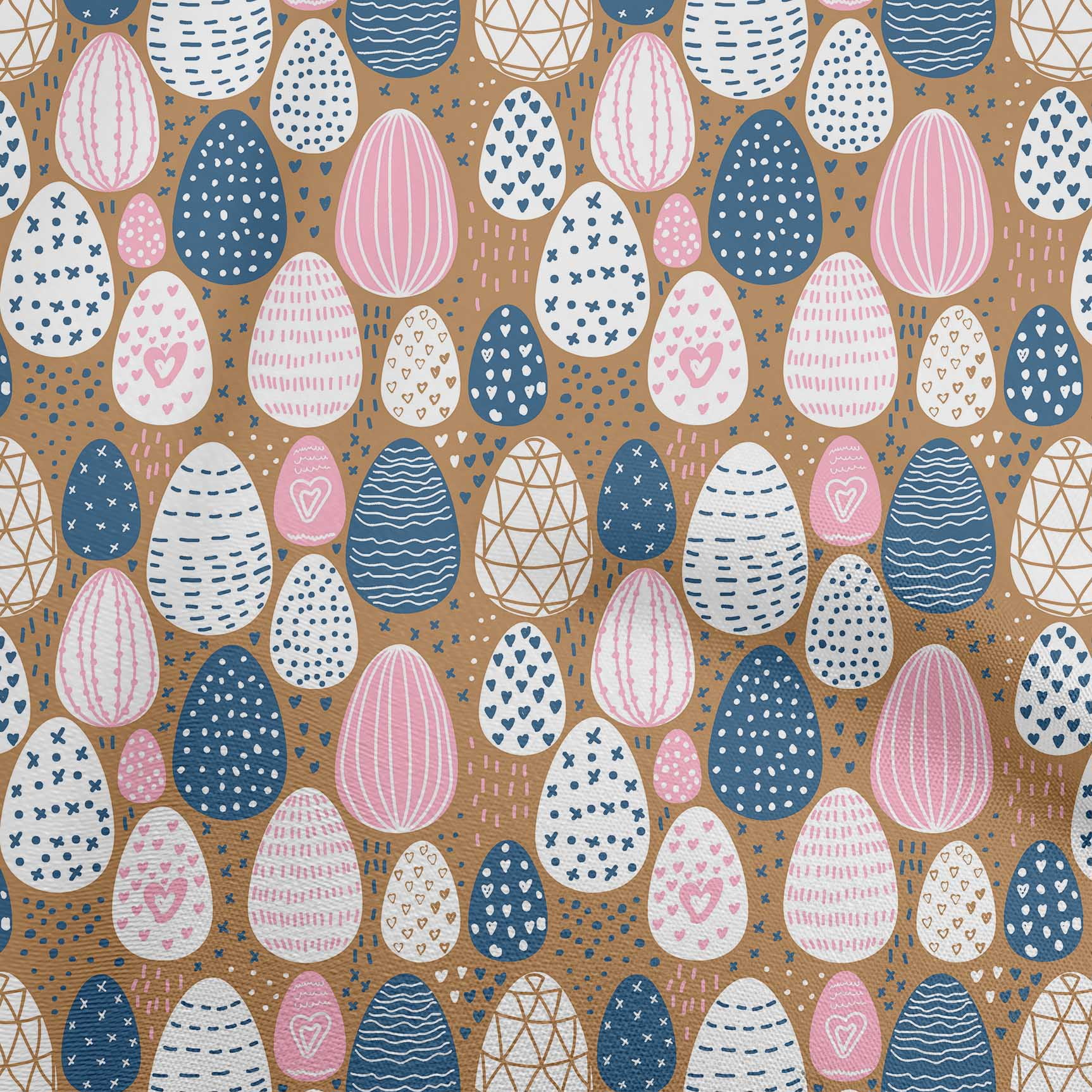 oneOone Cotton Poplin Twill Brown Fabric Easter Diy Clothing Quilting ...
