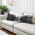 Black Deer Forest Body Pillow Cover 20 x 54 Inch Decorative Pillow ...