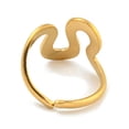 7pc 304 Stainless Steel Finger Ring Cuff Ring Real 18K Gold Plated ...
