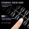 Gelike Ec 240pcs Short Coffin Shaped Soft Gel Nail Tips Kit Acrylic
