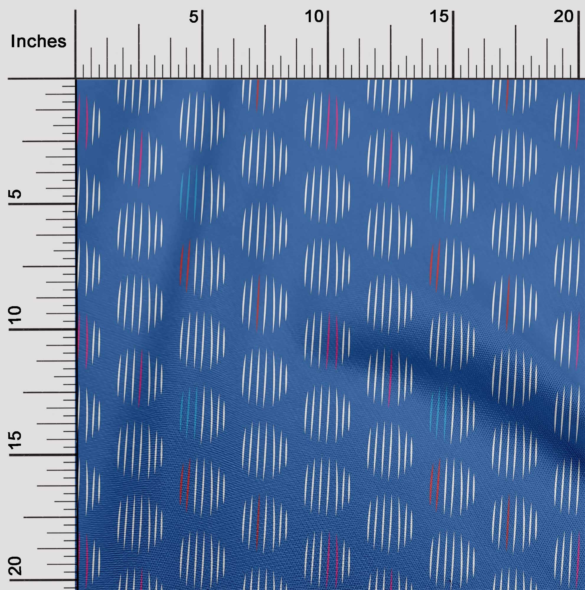 oneOone Silk Tabby Fabric Line Geometric Printed Fabric 1 Yard 42 Inch ...