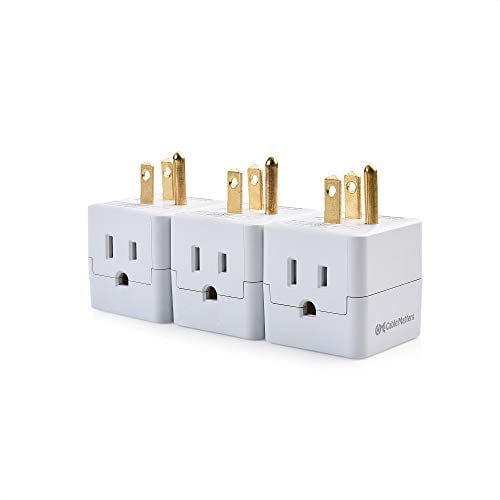 [UL Listed] Cable Matters 3-Pack 3 Outlet Wall Adapter, 3 Outlet Power ...