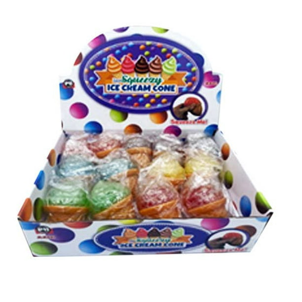 Ice Cream Cone Squishy 12 CT Counter Display - Walmart.com