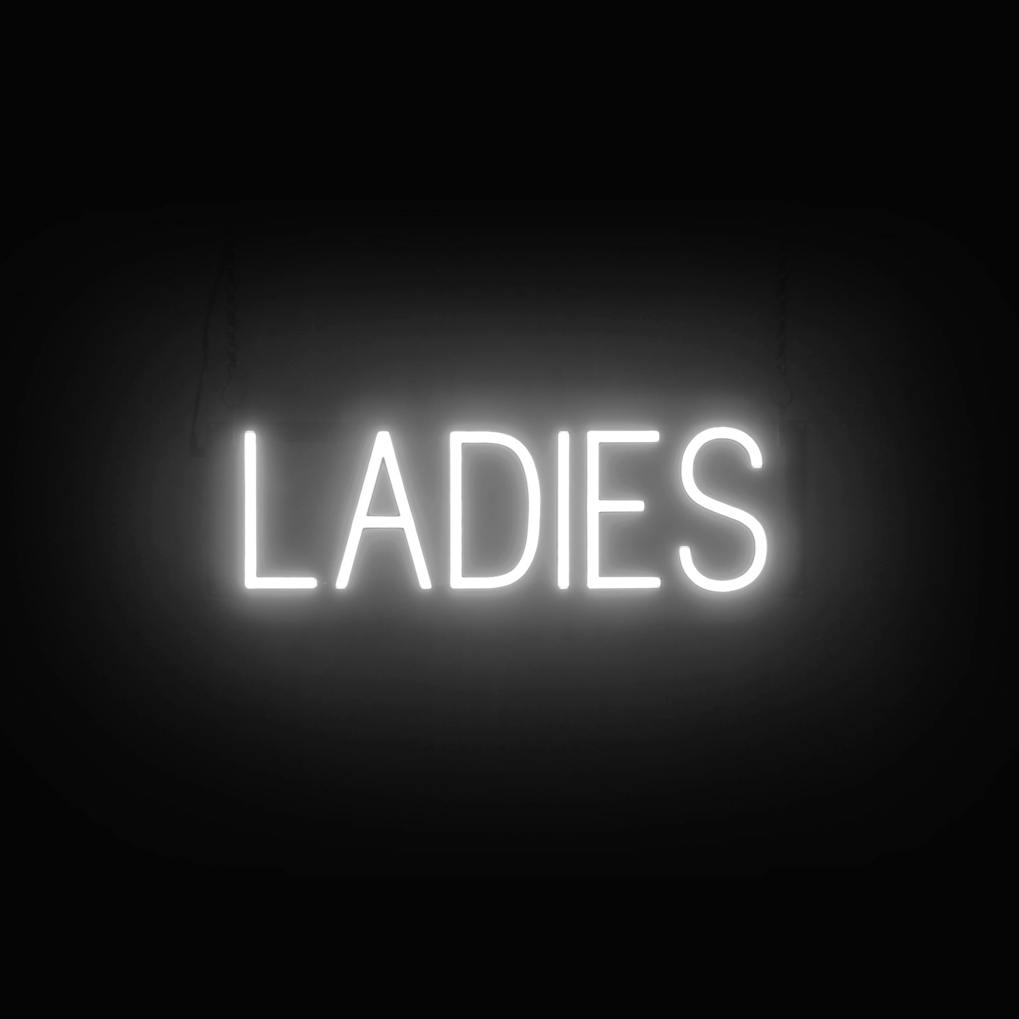 SpellBrite Neon-LED LADIES Sign With Dimming Capability. LED Bathroom ...